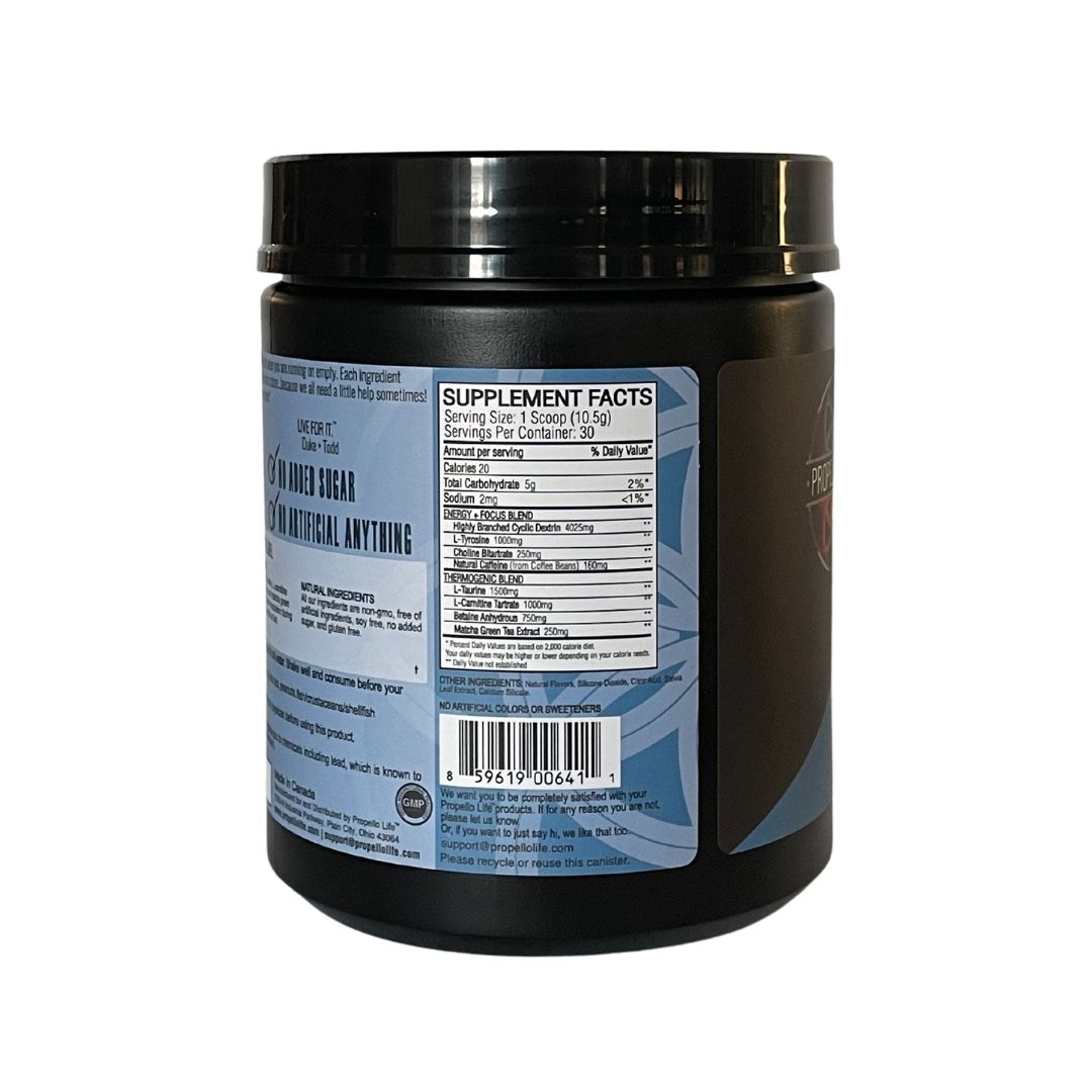 Energy + Focus: Natural Pre Workout with Matcha Energy | Propello Life ...